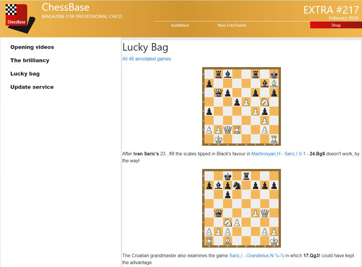 NUEVO: CBM EXTRA #217 | ChessBase